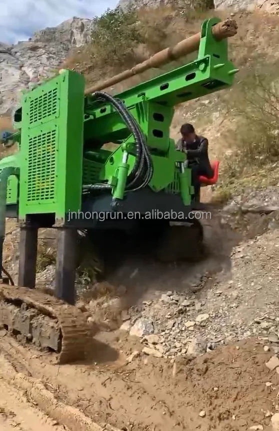 High-Power New Earth Screw Pile Drive Machine with Vibro Hammer for ...