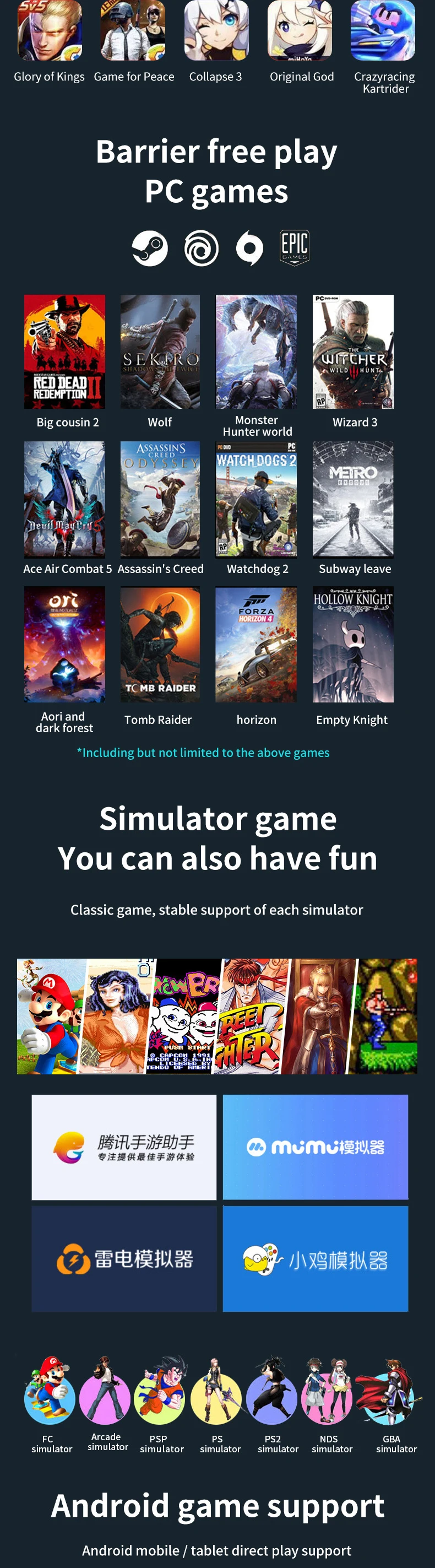 S03 Switch Wireless Game Controller With Rgb Lighting Support For Pc ...