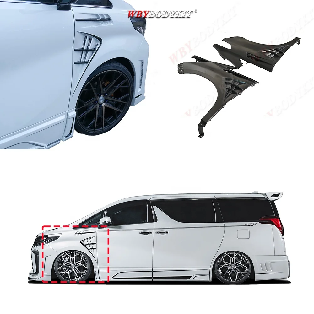 for Toyota Alphard upgrade Body Kits Front Rear bumper Front Rear ...