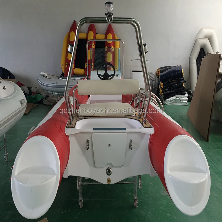 ZHENBO RIB480B - Durable 16ft Fiberglass RIB for Fishing