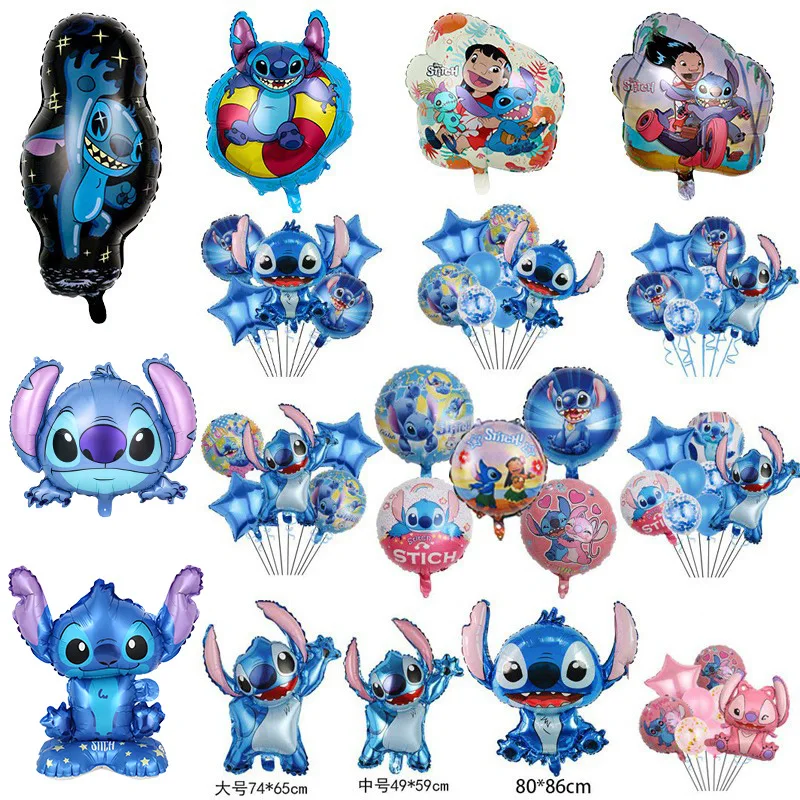 New Cartoon Style Anime Lilo & Stitch Balloon Set Children's Toy ...