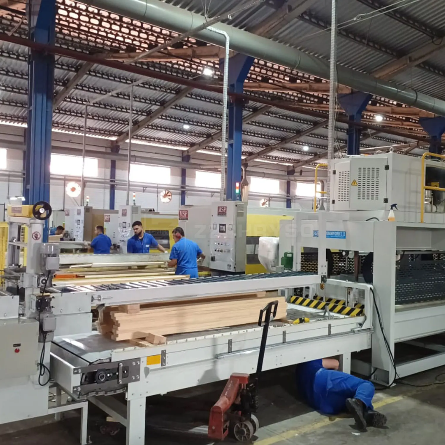 Thin Wood Board Joining Press Edge Gluing Finger Joint HF Machine