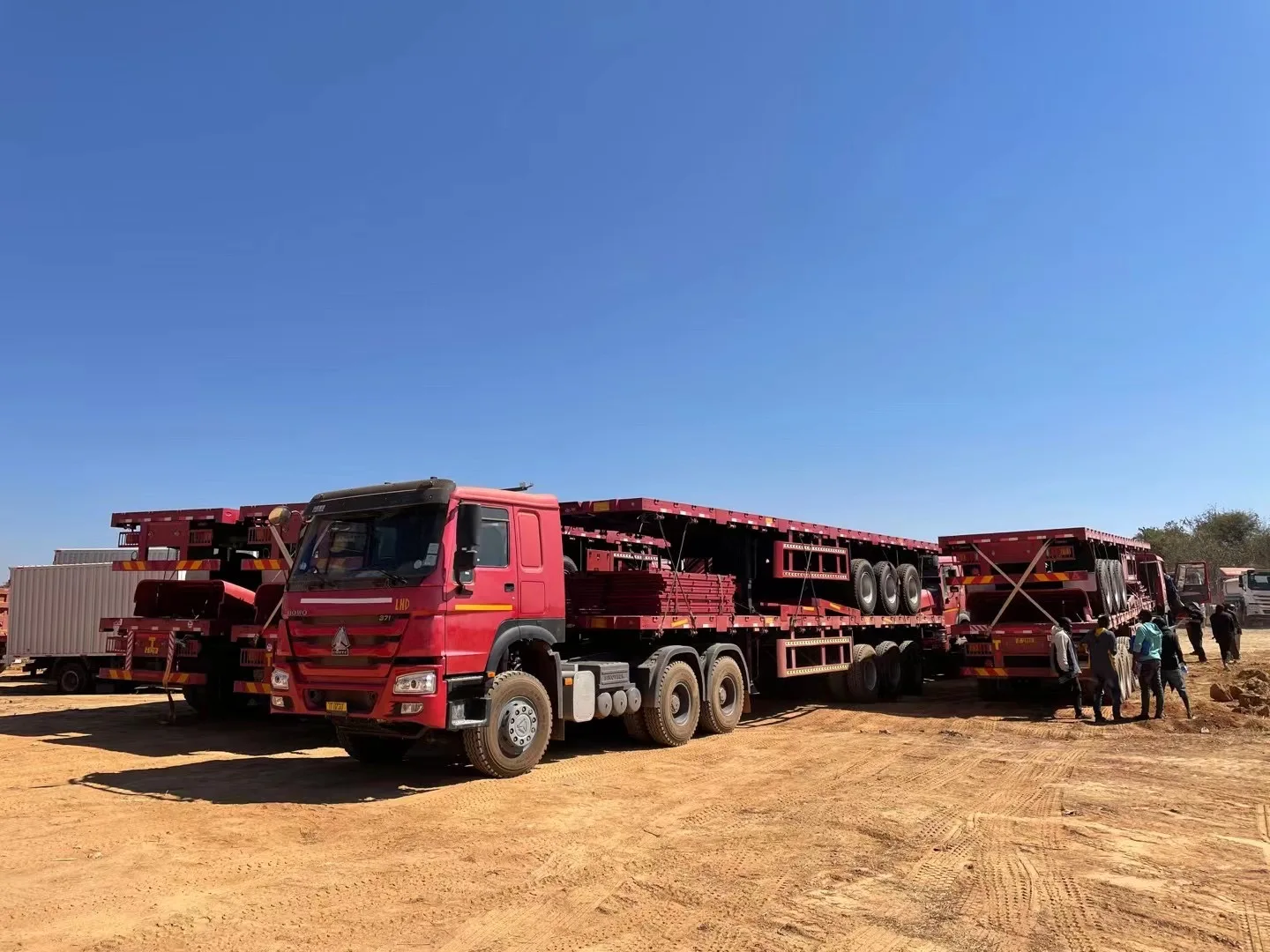 40ft Container Chasis Trailer 2 Axles 20ft And 40 Feet Skeleton ...