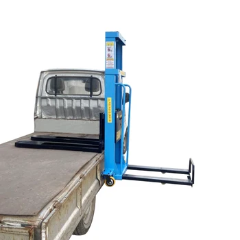 Truck Mounted Forklift Electric Stacker Hydraulic Handling Truck Small ...