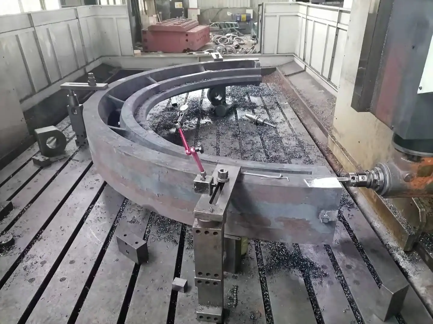 Large Diameter Cast Iron Segment Double Helical Herringbone Bull Ring ...