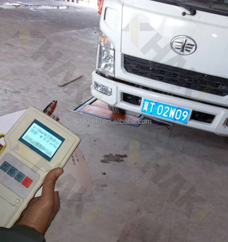Vehicle Inspection Station Test Line Car Brake / Speedometer Speed ...