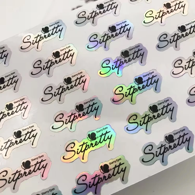 OEM Assorted Stickers Adhesive Rainbow Lettering Foil Stamping Metallic ...