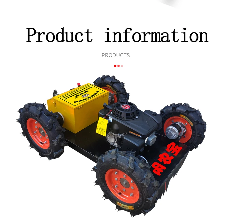 Manufacturer High Quality Flail Remote Control Robot Machine Wheeled ...