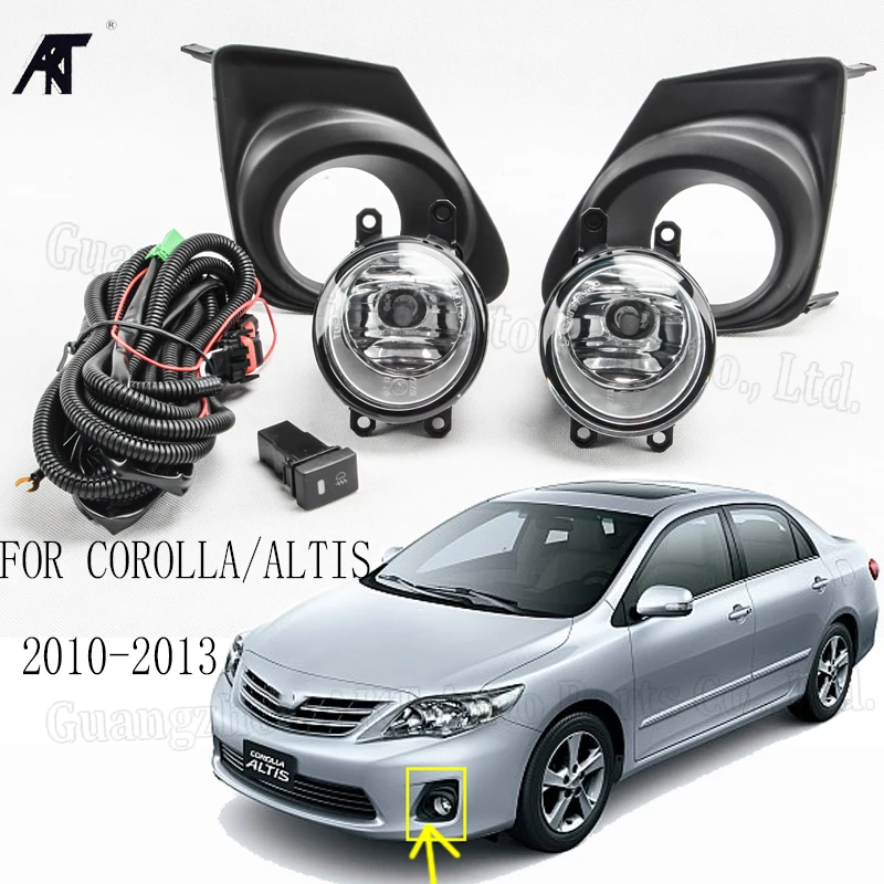 Fog Light Ty422 For Toyota Corolla Altis 2010-2013 Car Front Bumper ...