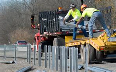 Hot DIP Galvanized Steel Crash Barrier Thrie Wave Bridge Railing ...