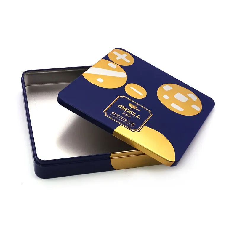 Wholesale Custom Rectangle Cookie Tin Boxes Biscuit Tin Packaging - Buy ...