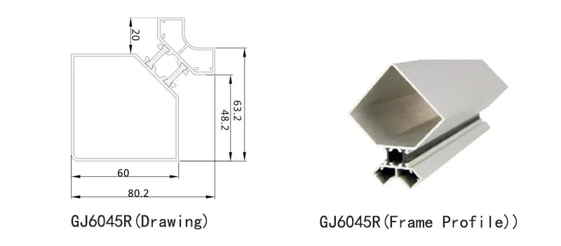 Air Handling Unit Modular Thermal Break - AHU Aluminum Profile
