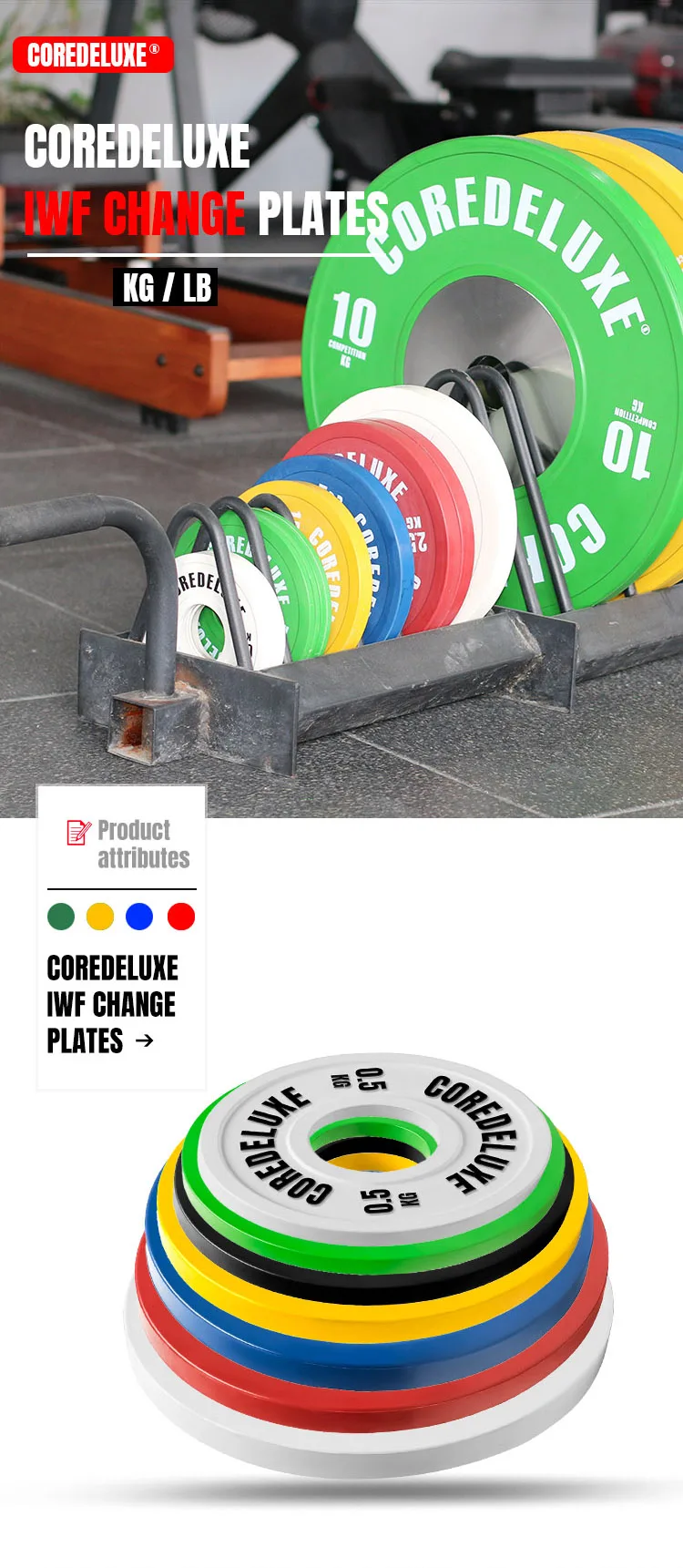 Coredeluxe Color Rubber Weight Change Plate With Weight Increments 0 ...