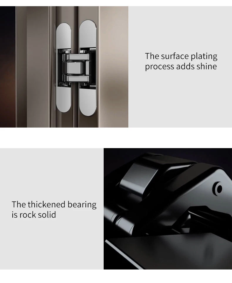 Ahandle Modern Design Invisible Concealed Hinges Frameless Veneered ...