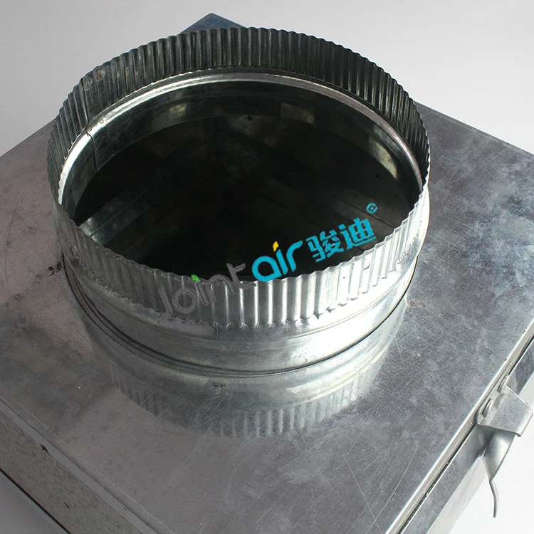 HVAC Galvanized Steel Duct Plenum Box with Filter Screen