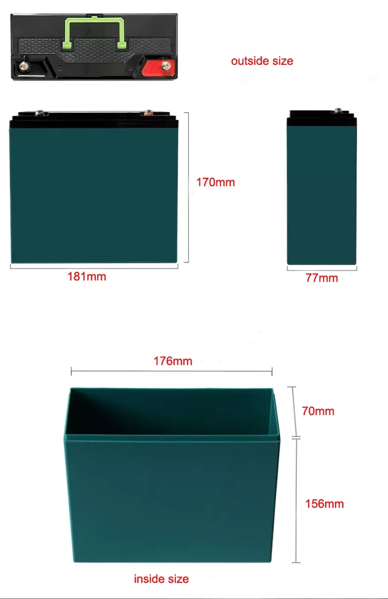 Waterproof Battery Box - 12V20AH Lithium Battery Case
