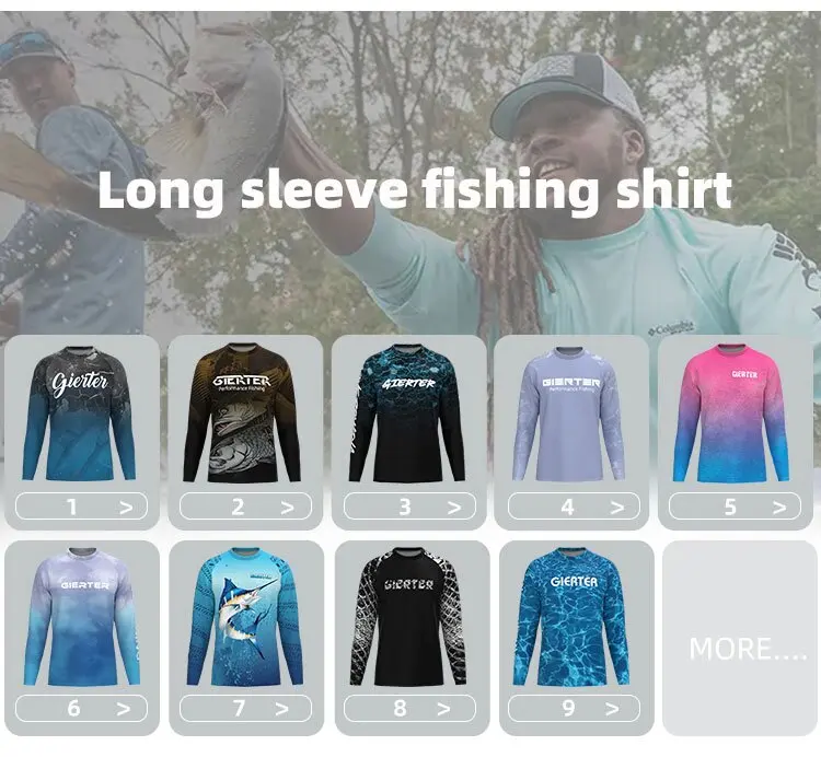 2023 New Design Men's Large Size Long Sleeve Shirt Sun Protection Upf50 ...