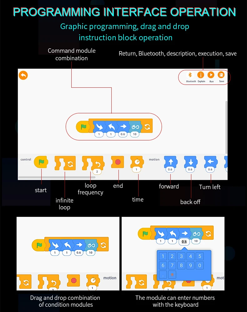 395pcs Programmable Rc Block Car Girl Gift Radio Control Car Building ...