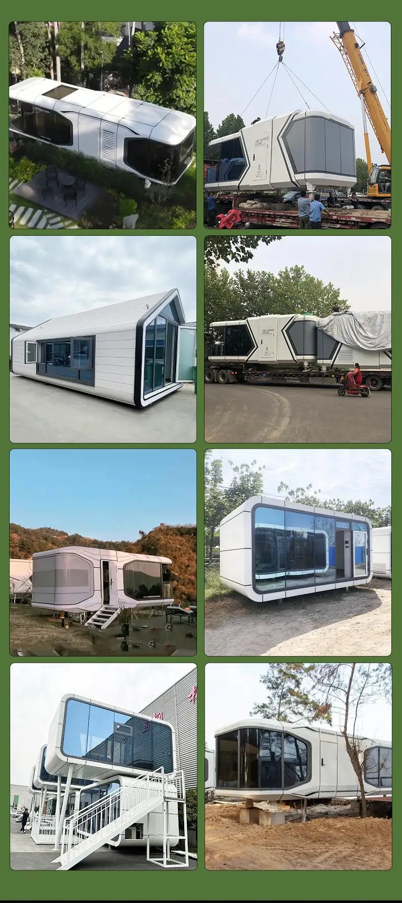 Mobile Modern Prefabricated Sleeping Pod Container House Bus Station ...
