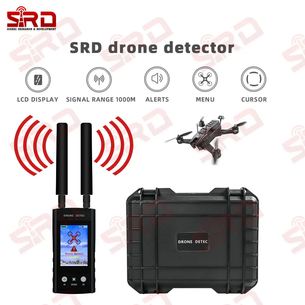 2023 VIP Protection Portable Device Uav Drone Frequency Signal Detector ...