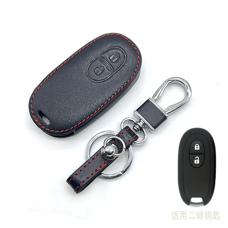 2 4 Buttons Leather Car Key Case Shell for SUZUKI Wagon R Tingray Solo ...