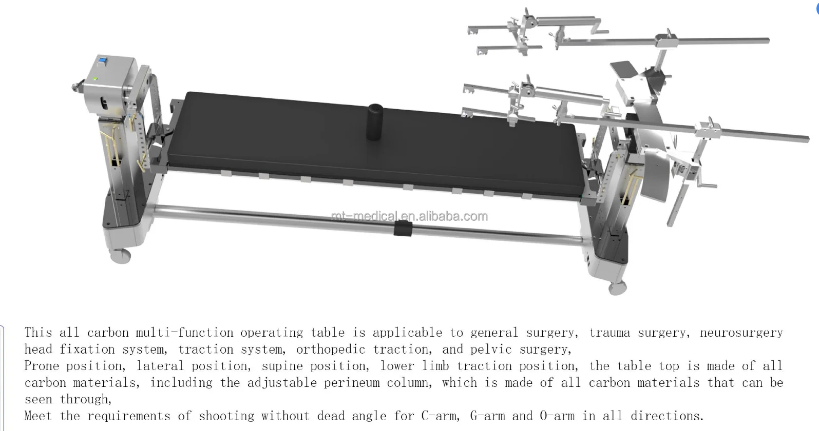 Mt Medical All Carbon Fiber Multi-functional Spine Operating Table ...