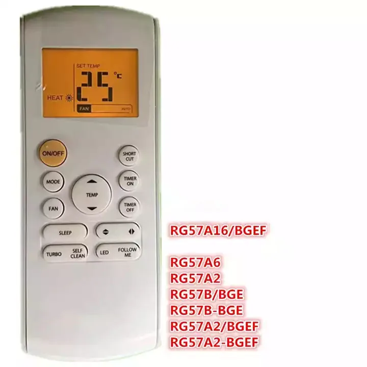 Original Rg57a16/bgef Air Conditioner Remote Control For Midea Rg57a6 ...