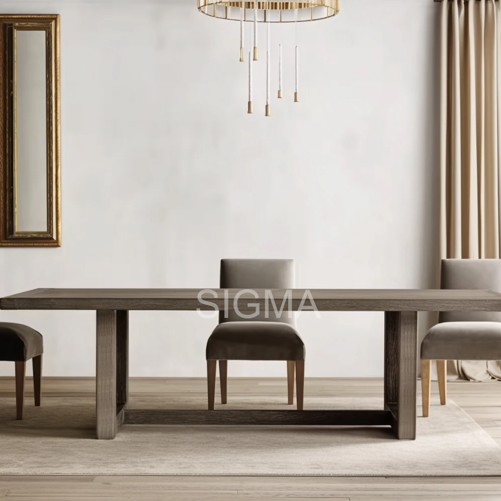 Hotel Table Solid Wood Modern Dining Tables and Chairs Dining Table Set ...