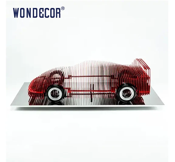 Wondecor Modern Abstract Art Sports Car F40 Stainless Steel Car ...
