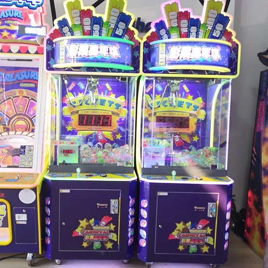 Lottery Carnival Ticket Claw Crane Redemption Game Machine