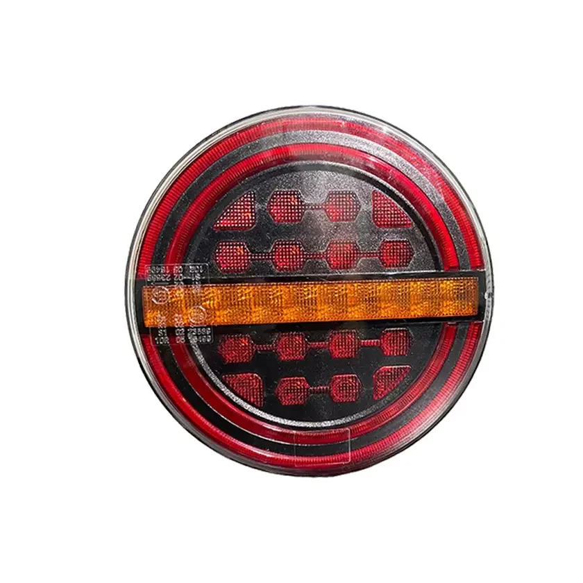 1Pc 4 Inch Round Tail Lights Combination Turn Signal Round Break Stop ...