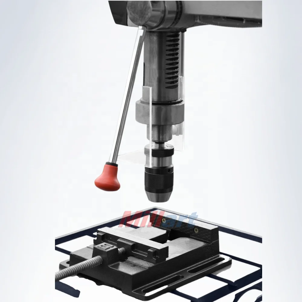 16mm Vertical Bench Drill Press Machine ZJQ4116E Motor Provided Pillar ...