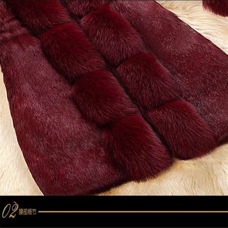 New Imitation Rabbit Fur Lady Imitation Fur Coat In Long New Large Size ...