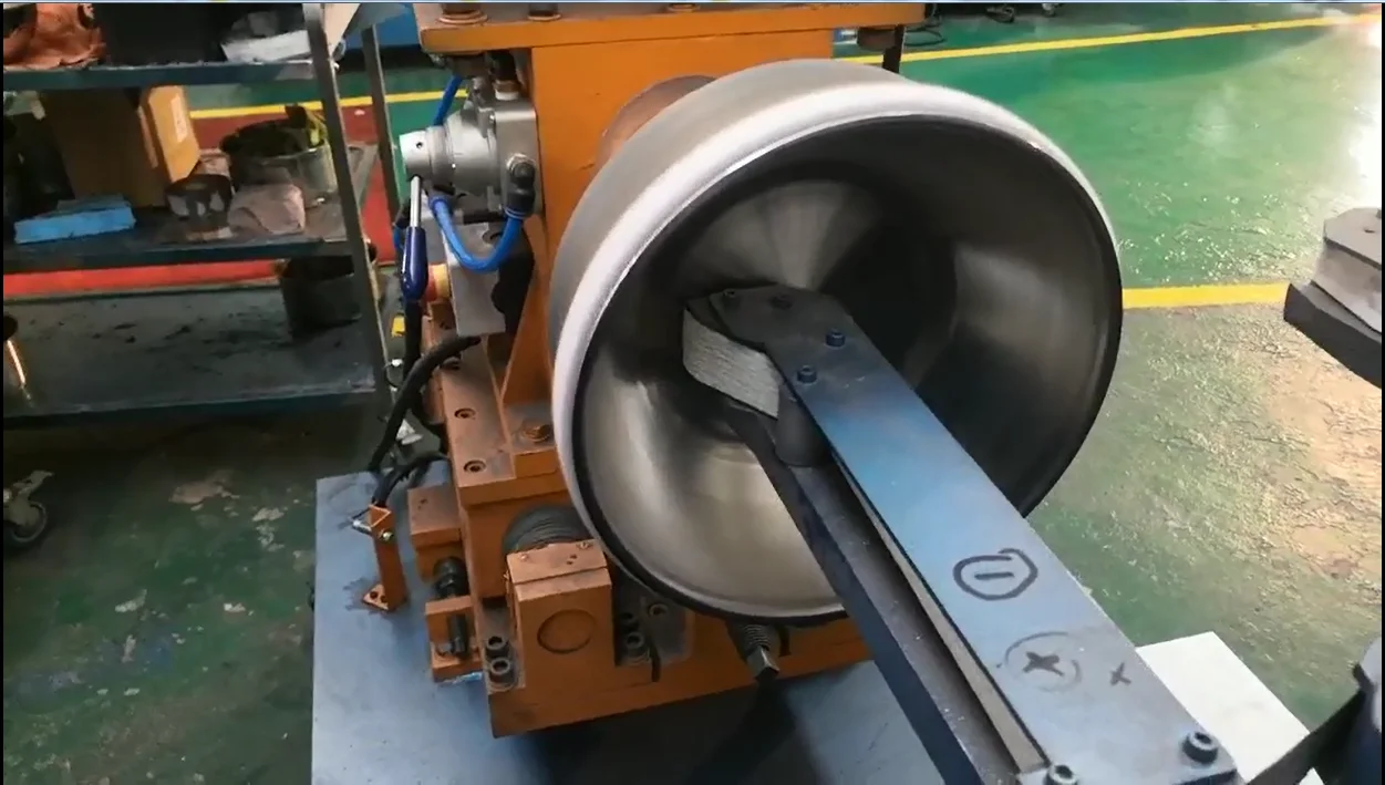 Stainless Steel Pot Polishing Machine For Sanding Metal Ware Inside Or ...