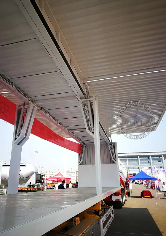 Cylinder Wing Van Wingspan Truck Trailer With Hydraulic Wing Box Van ...