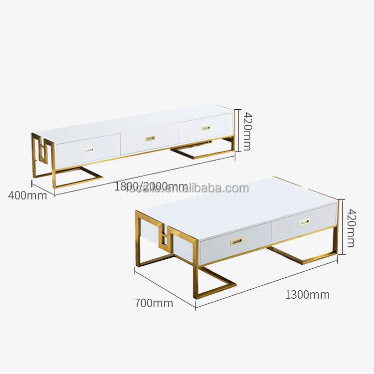 Stylish & Versatile TV Stand - Model Stainless Steel Frame