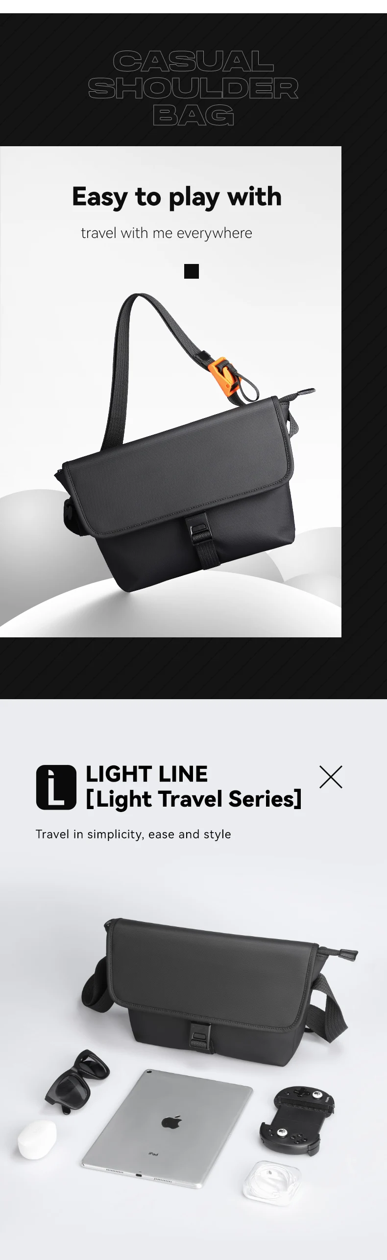 Mark Ryden Customized Logo High Volume Men's Crossbody Bags