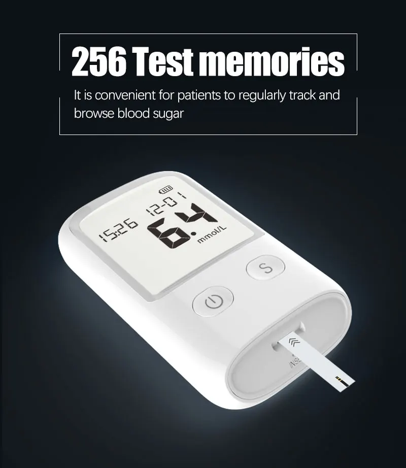 Blood Glucose Meter Blood Sugar Machine Diabetes Test 50 Test Strips In ...