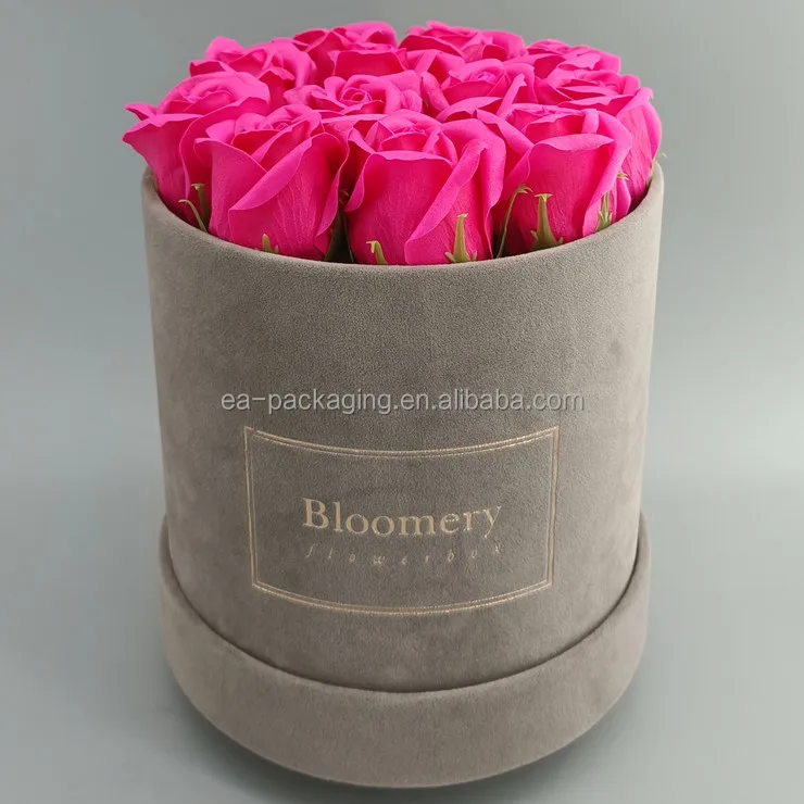 Luxury Round Hat Box Wholesale/velvet Flower Gift Box| Alibaba.com