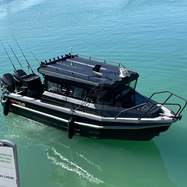 7.5m 25ft High Speed Offshore Aluminum Cabin Cruiser Motor Fishing Boat for Sale