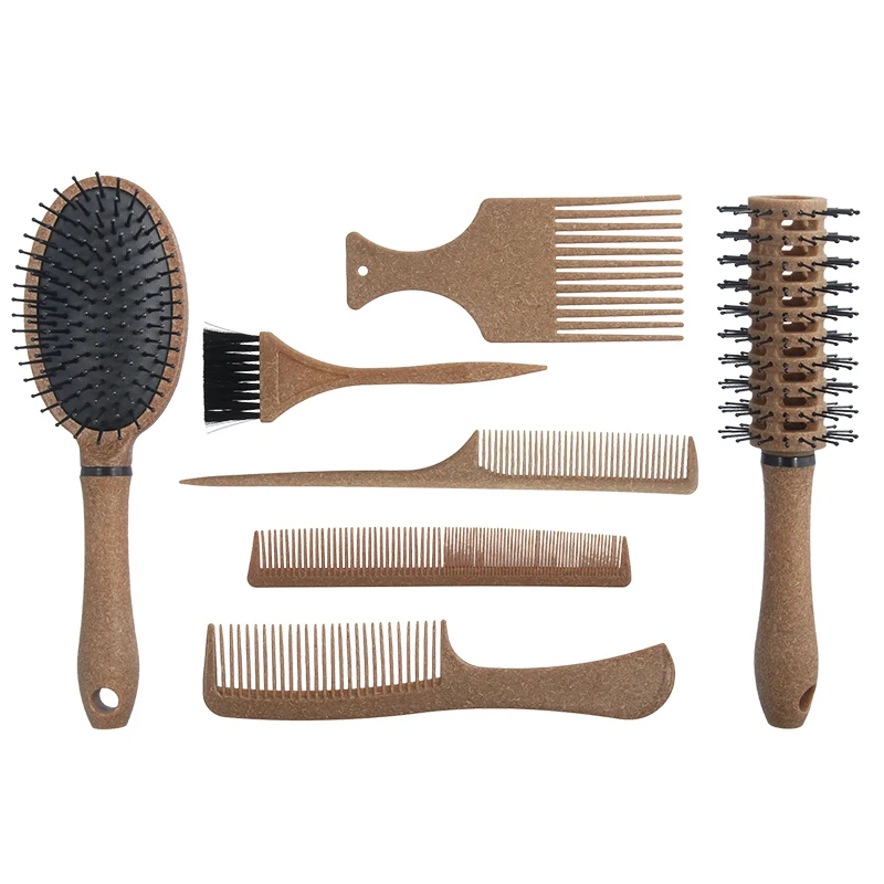 Custom Travelling Mini Biodegradable Coconut Fibre Hair Comb And Brush ...