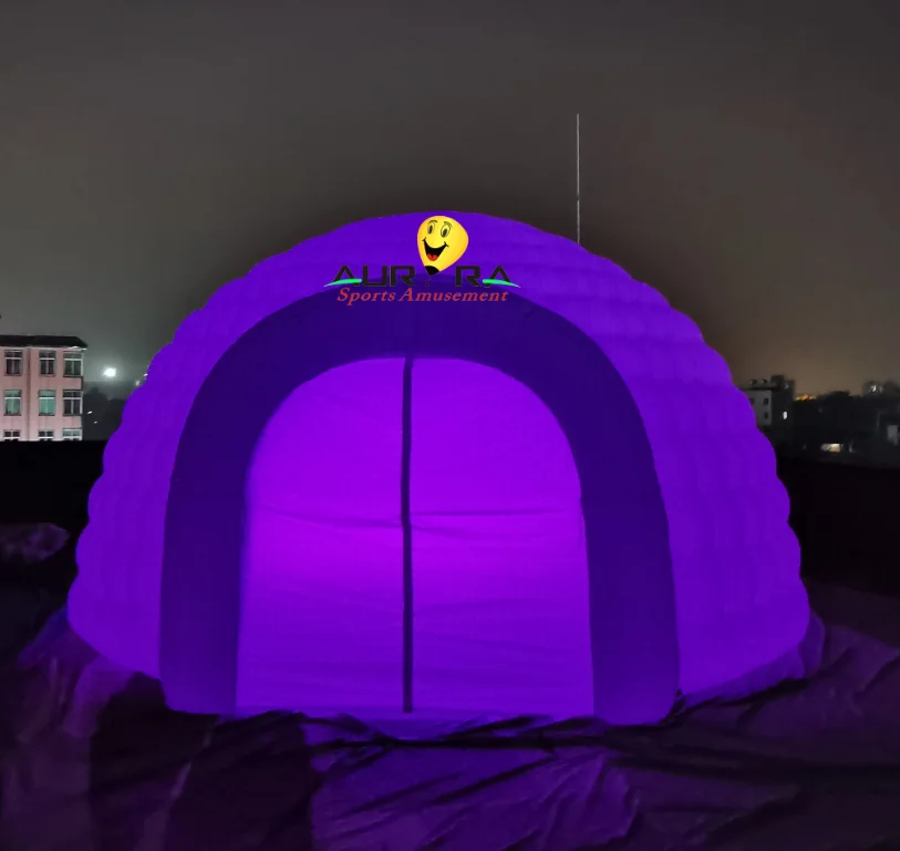 New Arrival Outdoor Event Exhibition Led Lighting White Igloo Dome Tent ...