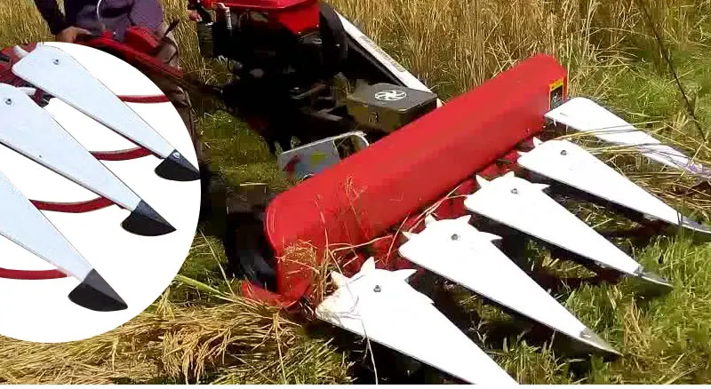 Diesel 2 Wheels Farming Walking Tractor Lavender Rice Harvesting ...