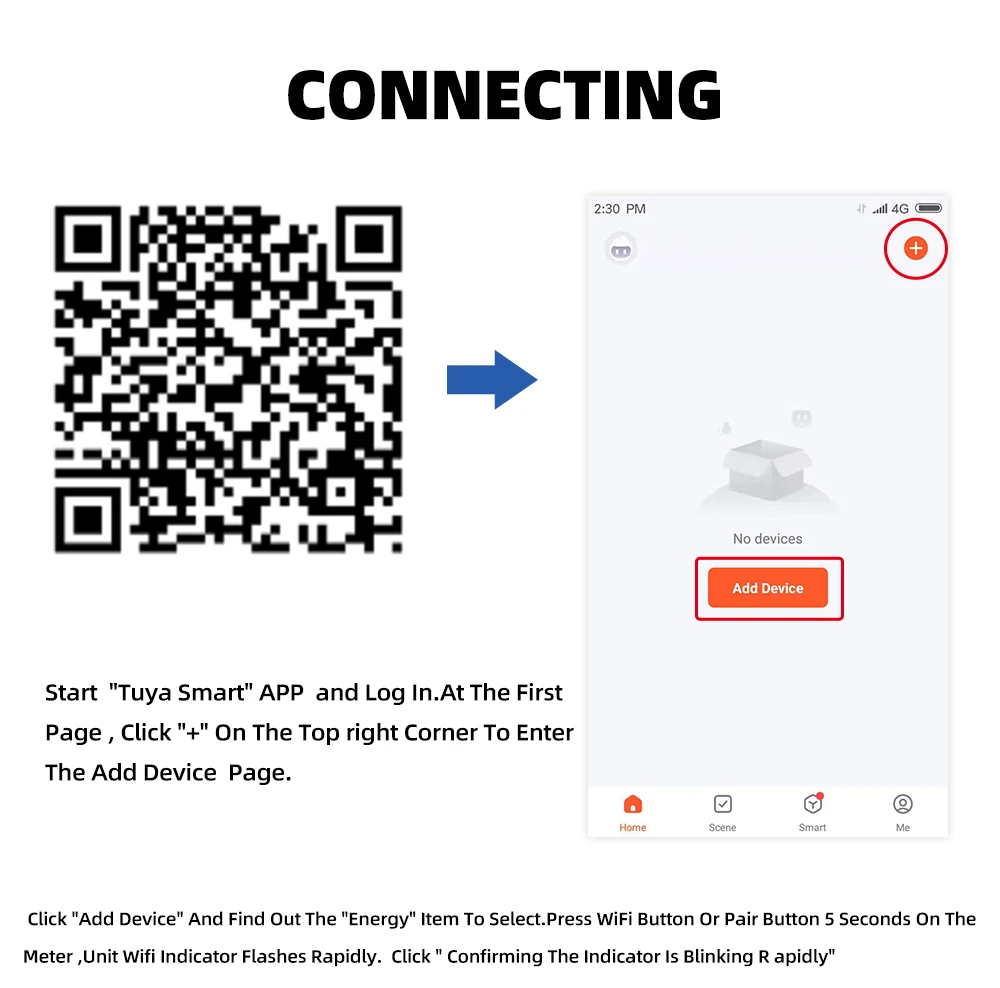 63a Tuya Wifi Smart Earth Leakage Over Under Voltage Protector Relay ...