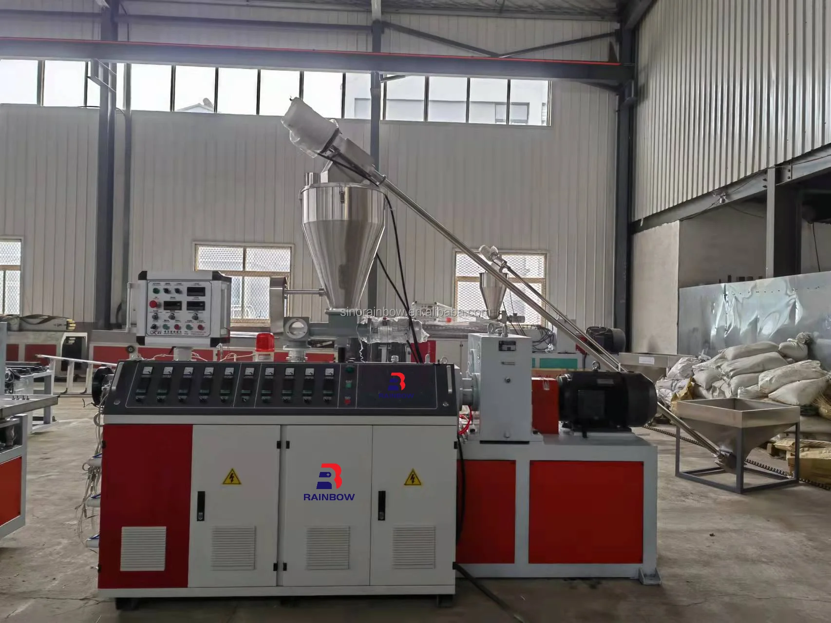 High Efficiency Plastic Bead Corner Extrusion Line Pvc Pe Pc Corner ...