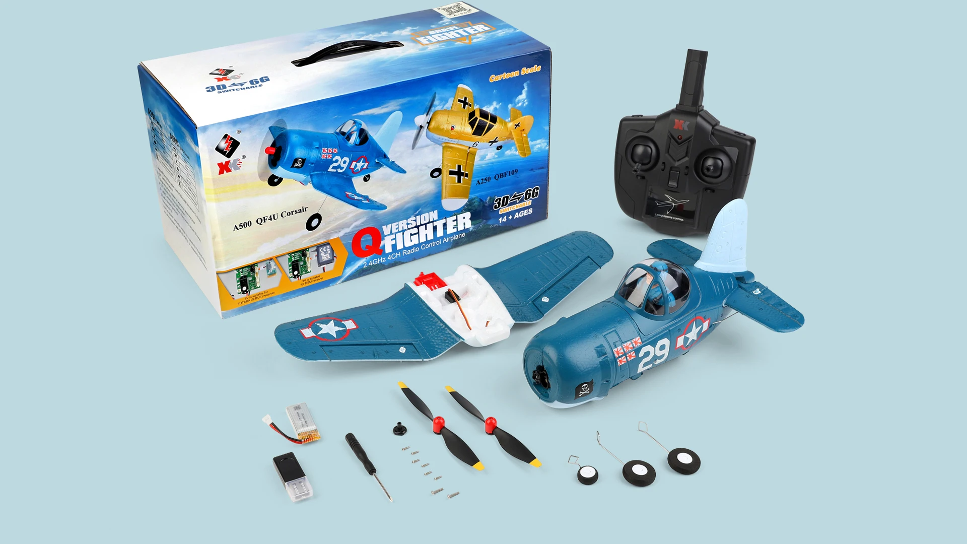 Alibaba.com: WLtoys XK A500 2.4G 6CH RC fixed wing airplane with ...