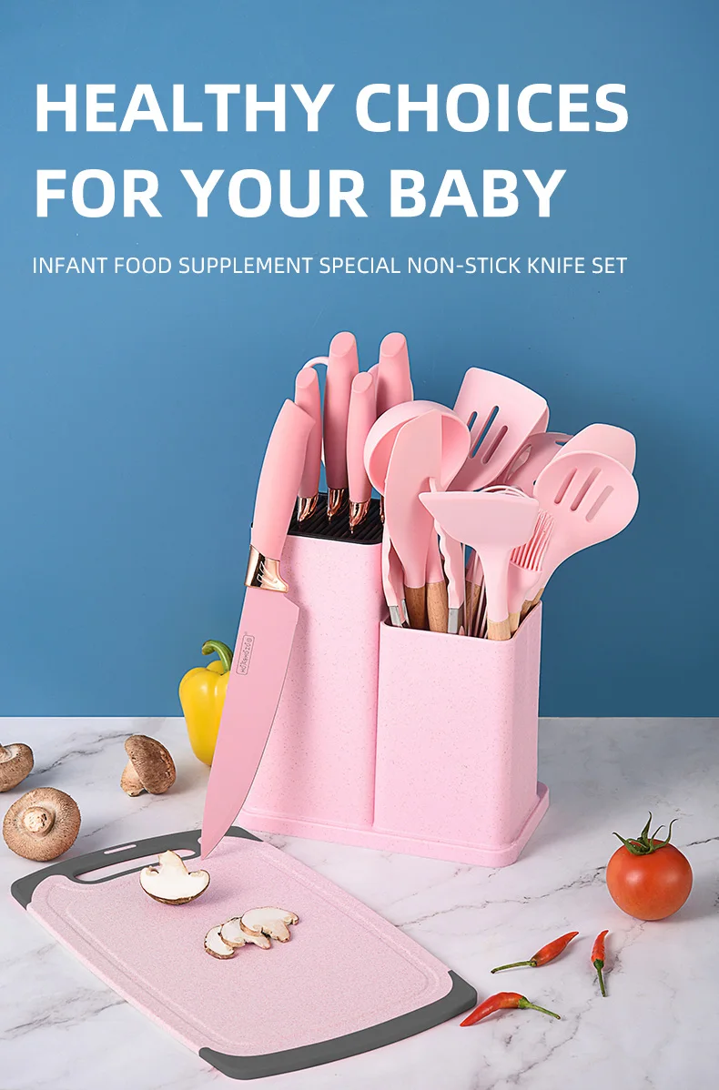 19 Piece Silicone Kitchenware Set - Durable & Sustainable