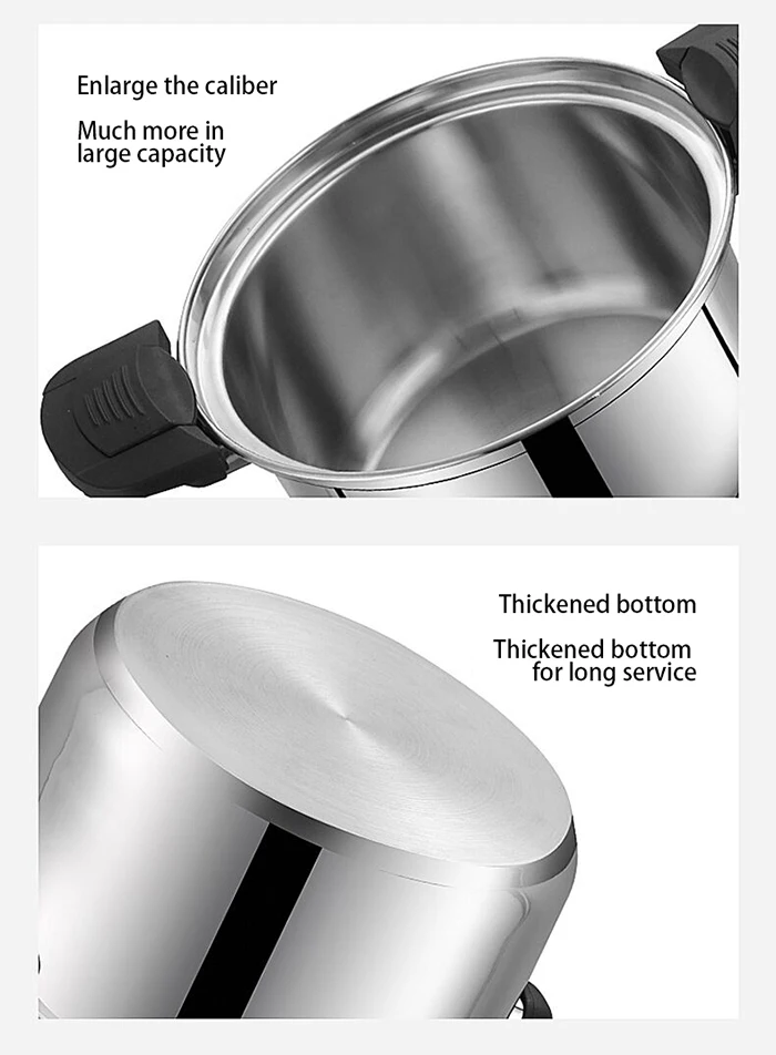 20cm/24cm Stainless Steel Micro Pressure Cooker Multifunctional Home ...