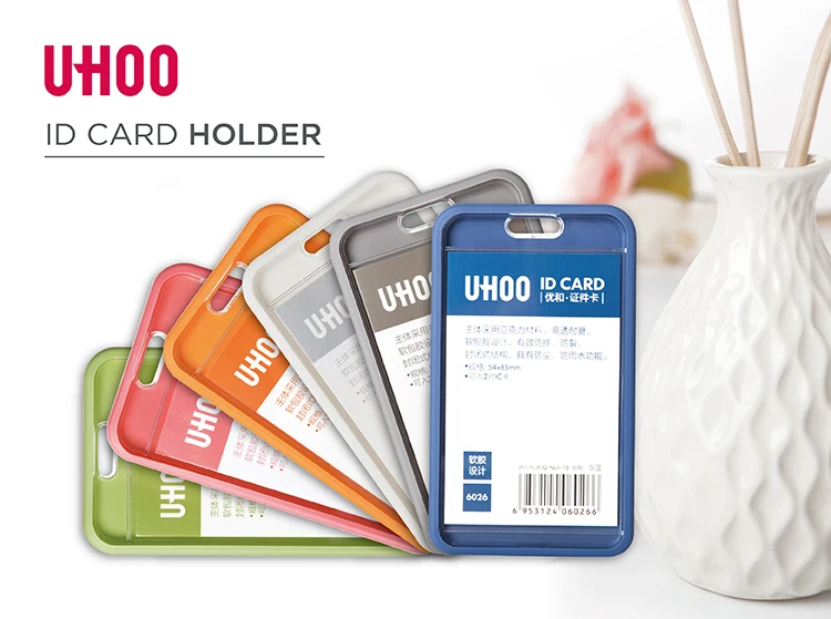 Uhoo Vertical Waterproof High Transparent Acrylic Tpr Id Card Holder ...