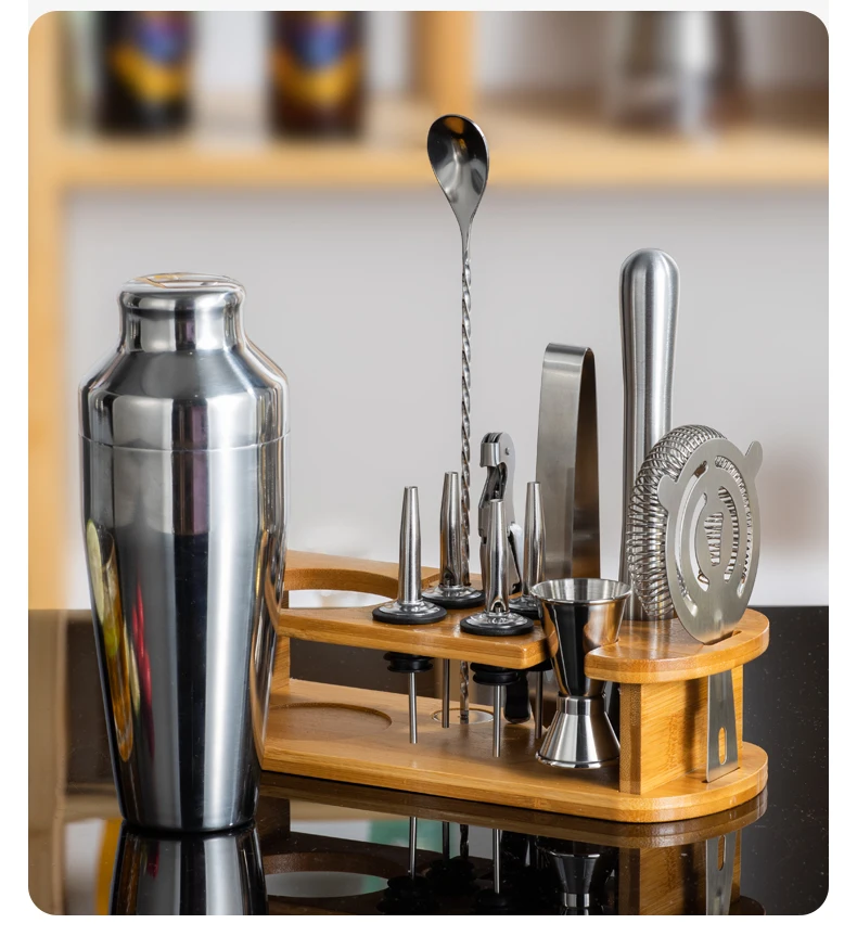 12-piece Bartender Kit with Stand - Professional Bartending Kit Home ...